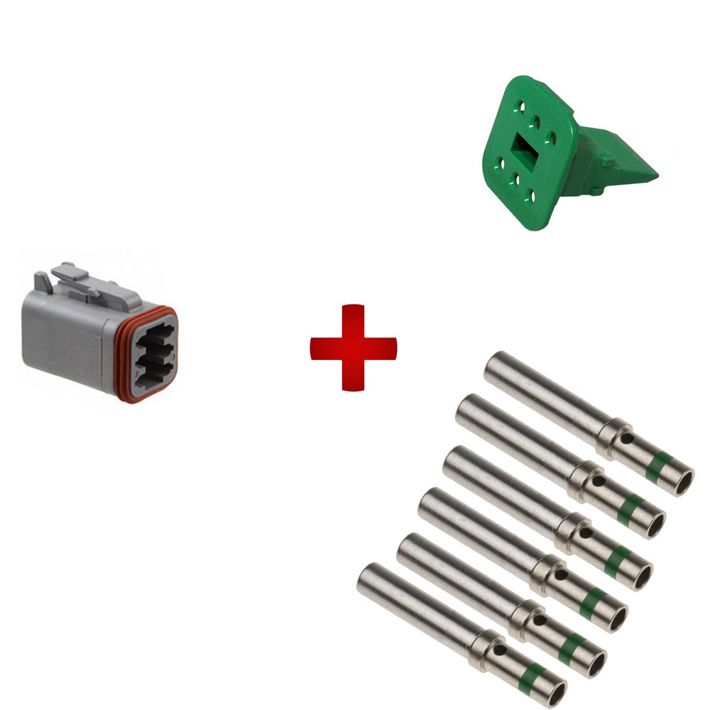 Conector DEUTSCH DT macho 2 alfiler - Gt2i España