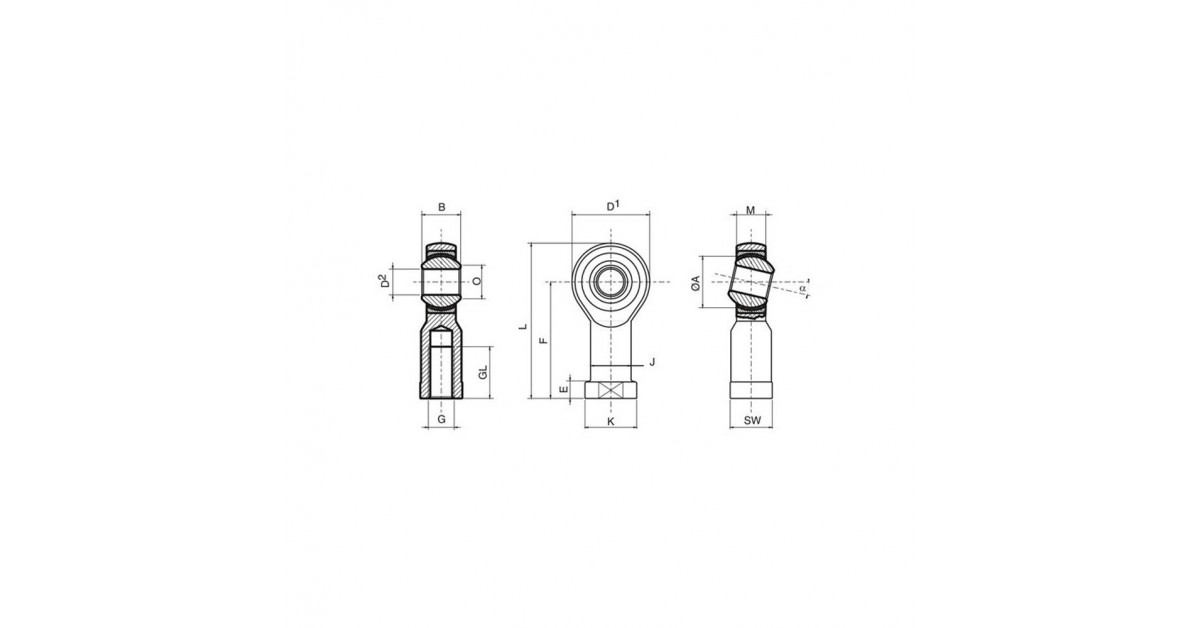 Rótula Competición Rodobal MTE Hembra 10mm / 1.25mm - Gt2i España